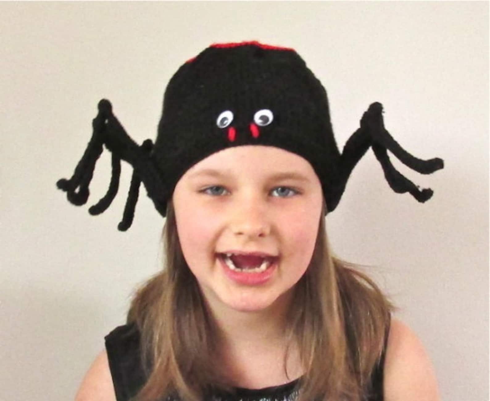 Spider and Bat Hats - KNITTING PATTERN - Pdf File by Automatic Download ...