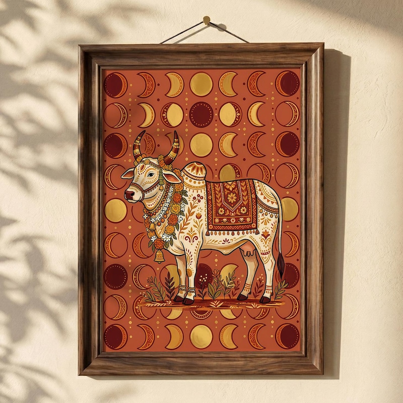Indian Cow Paintings - Etsy