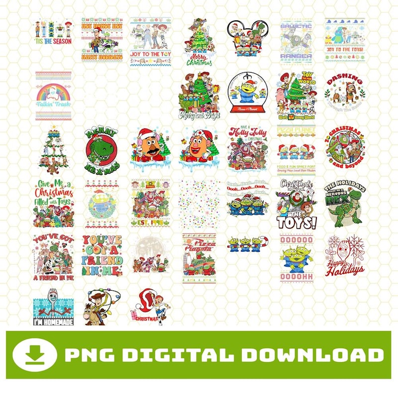 Toy Story Christmas Train - Etsy