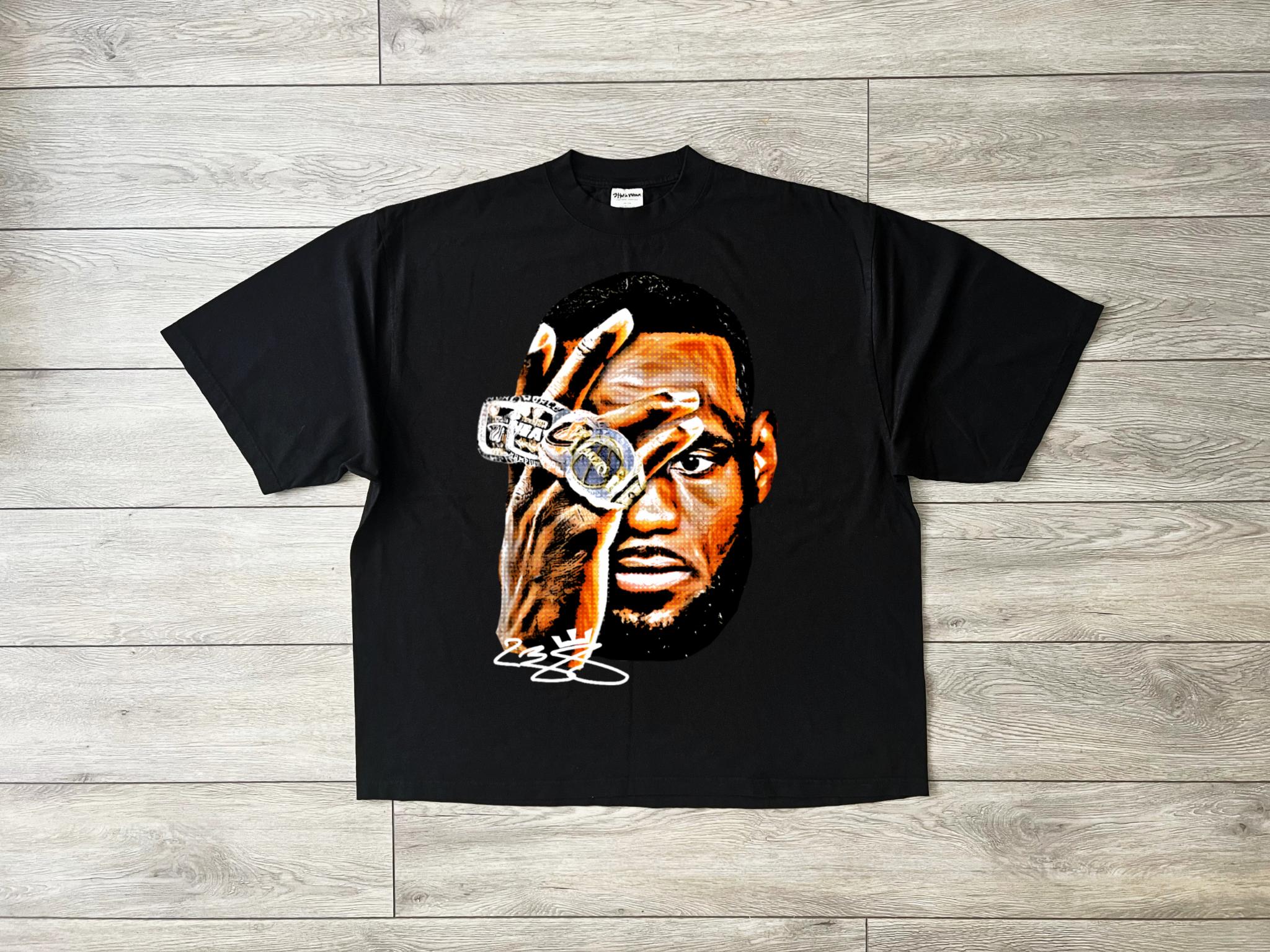 Lebron James PNG, Bigface Design, T Shirt Design, Basketball Design ...