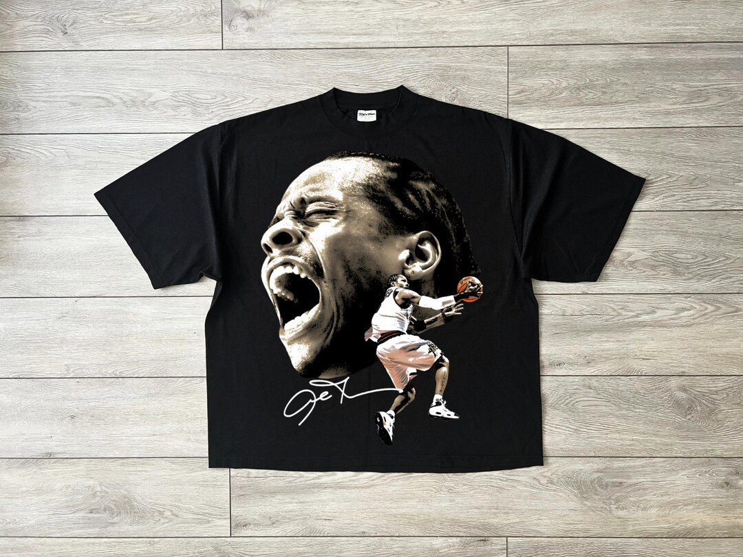 Allen Iverson PNG Design, Bigface Design, T Shirt Design, Basketball ...
