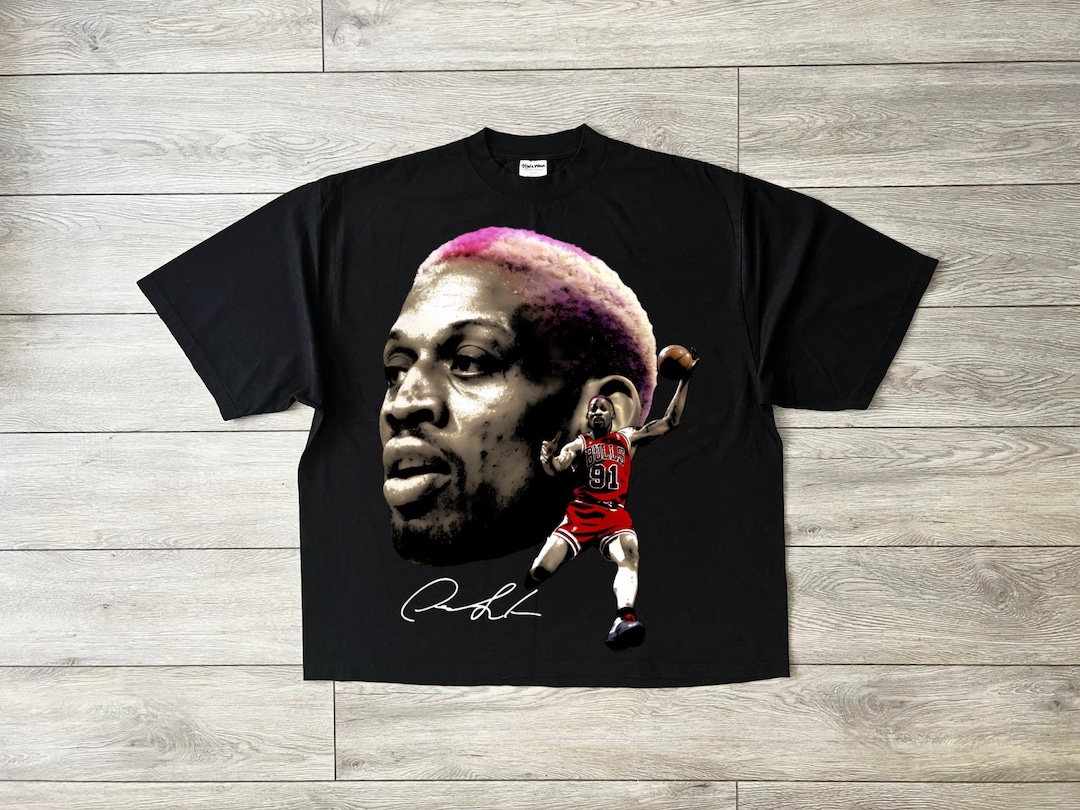 Dennis Rodman PNG Design, Bigface Design, T Shirt Design, Basketball ...