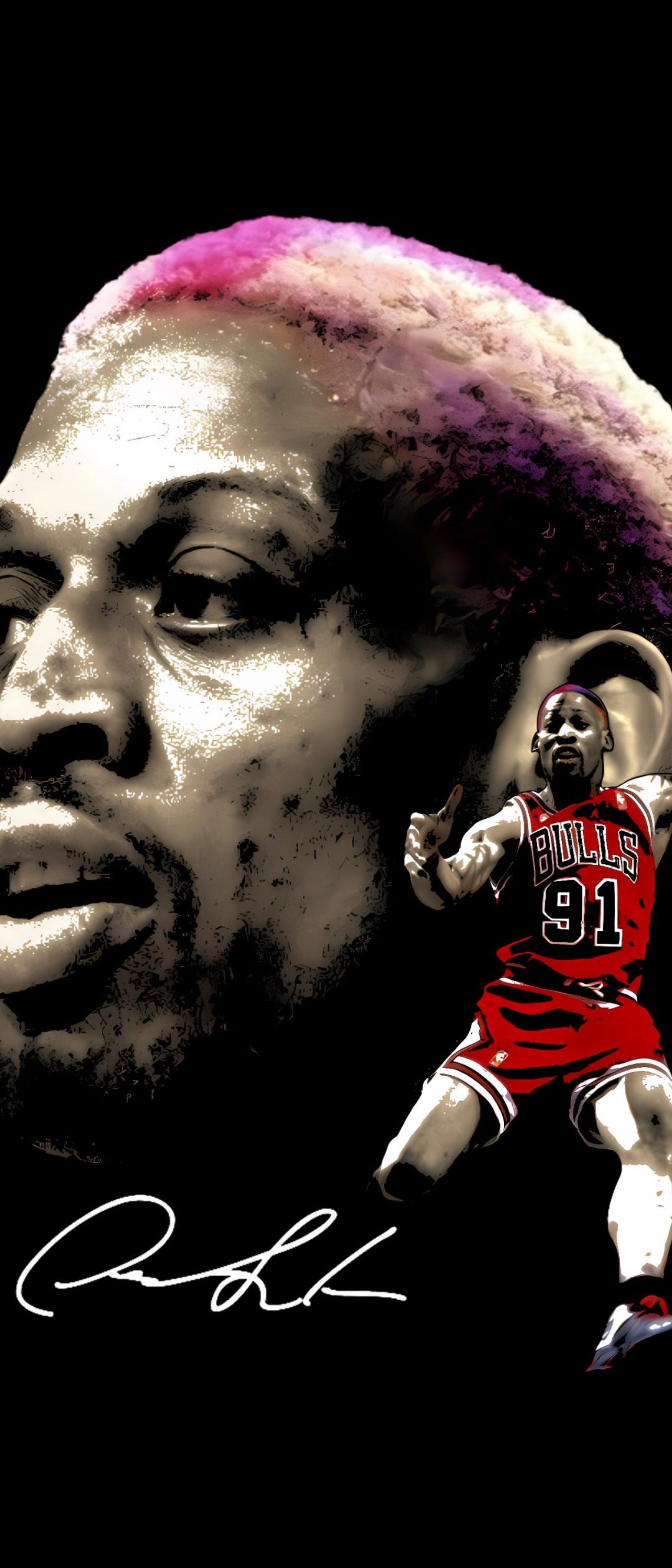 Dennis Rodman PNG Design, Bigface Design, T Shirt Design, Basketball ...