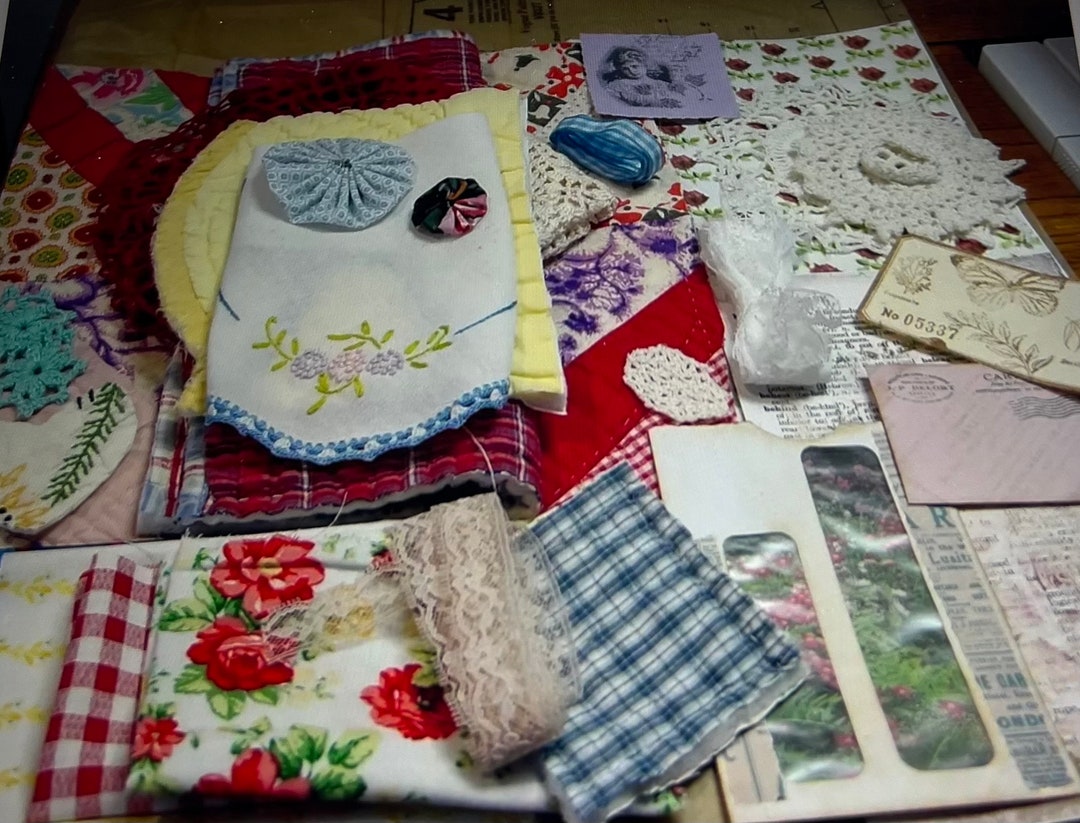 MIXED MEDIA KIT Slow Stitch Junk Journal - Etsy