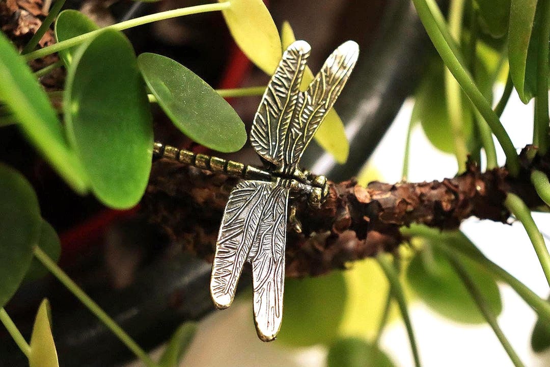 Brass Dragonfly – Miniature Vintage Brass, Spirit Animal Figurine ...