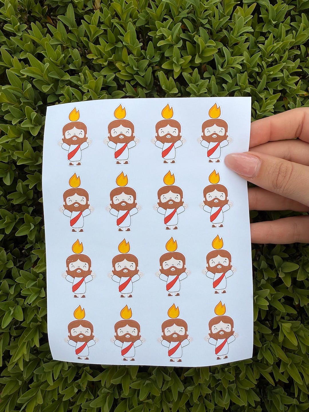 Pentecost Jesus Teacher Stickers - Etsy