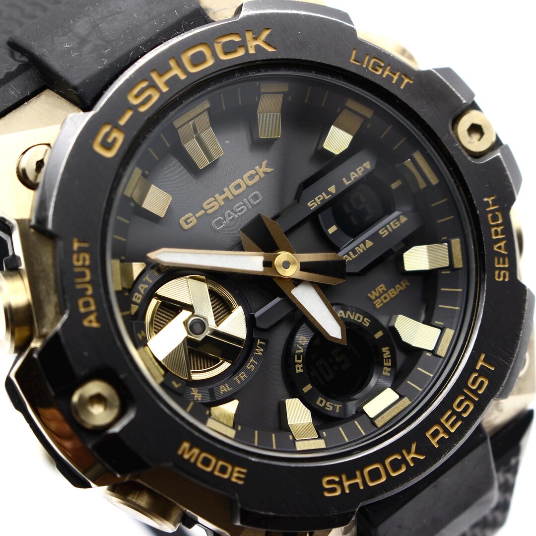 Rare G-shock GST-B400GB-1A9JF: Black & Gold Bluetooth Tough Solar Watch ...