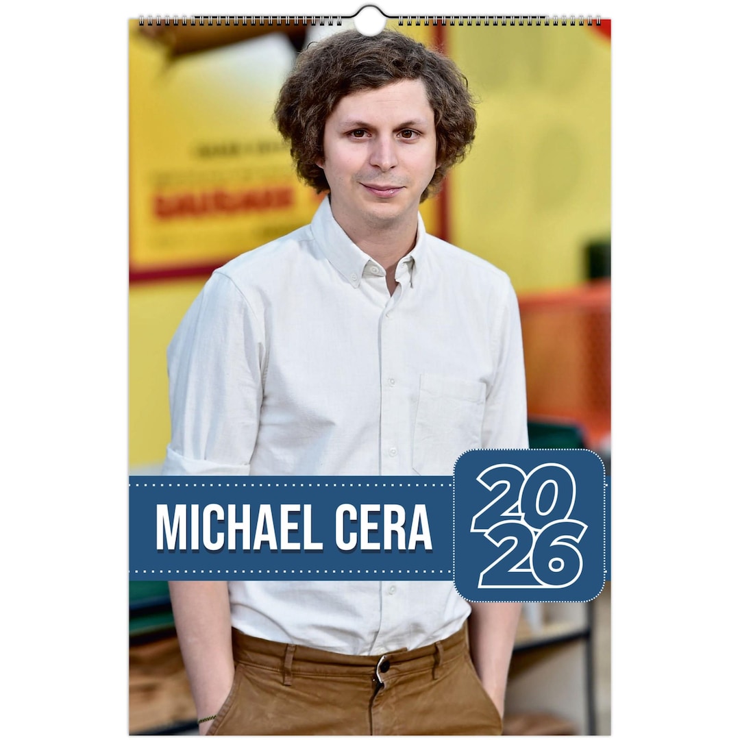 Michael Cera 2026 Wall Calendar – Quirky Star Collectible, Premium ...