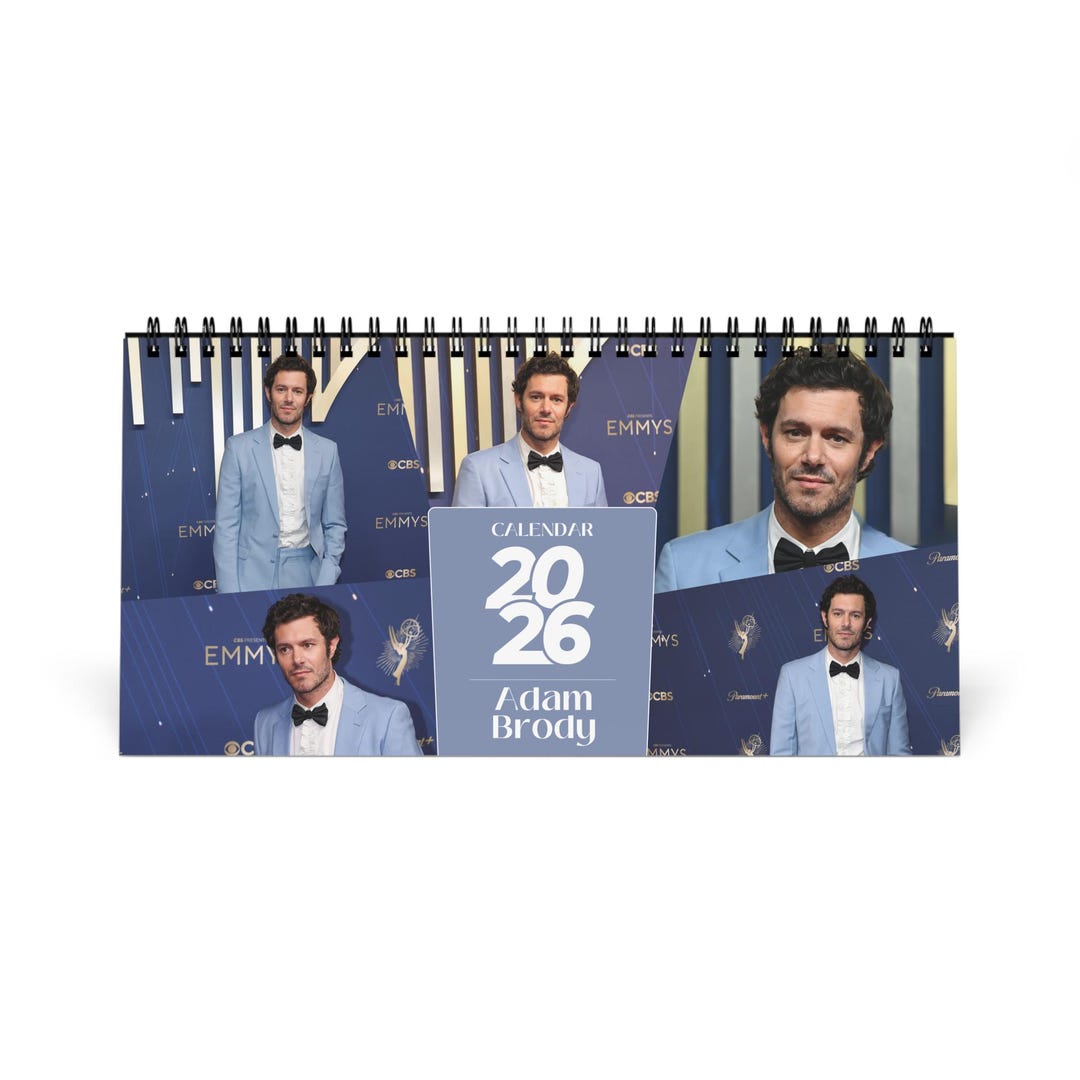 Adam Brody 2026 Desk Calendar | Premium Spiral Bound Celebrity Photo ...