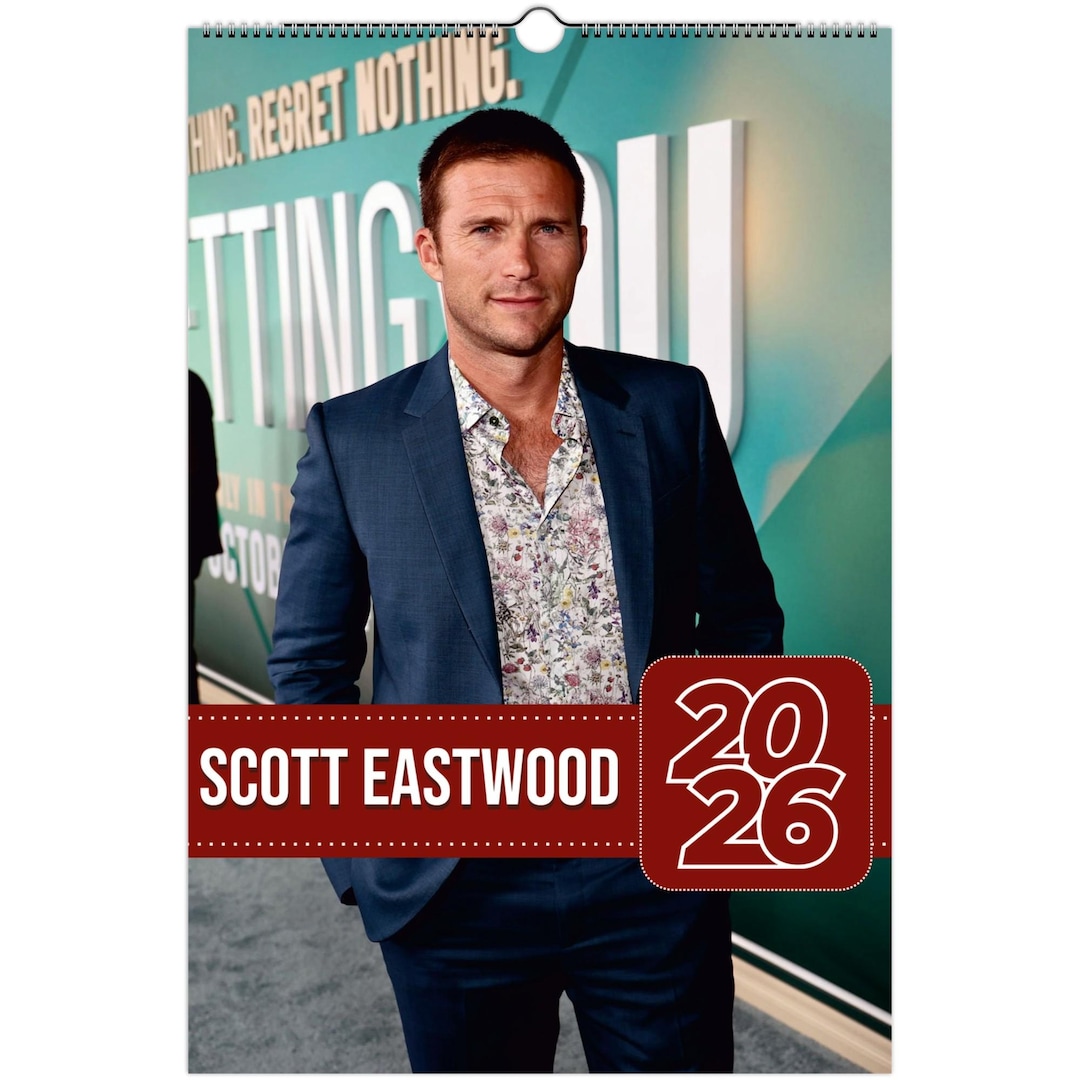 Scott Eastwood 2026 Wall Calendar – Handsome Actor Collectible, Premium ...