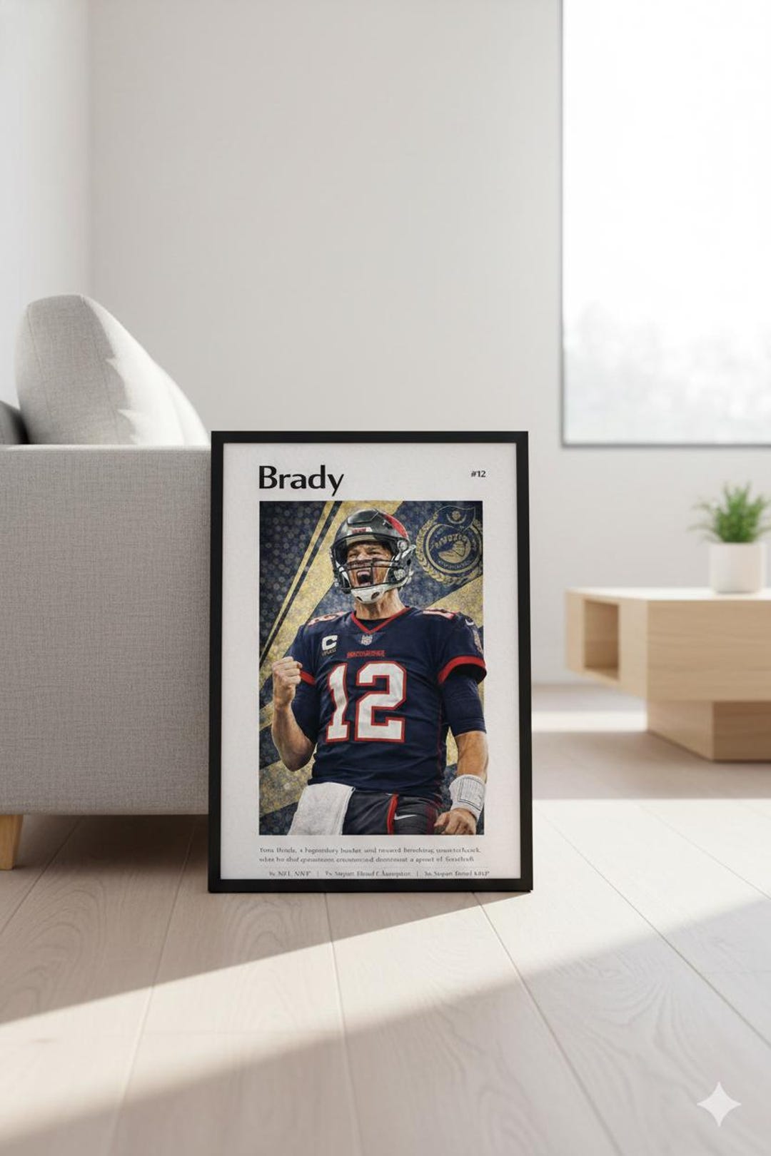 Tom Brady Magazine Poster | Legendary NFL Quarterback Wall Art PNG ...