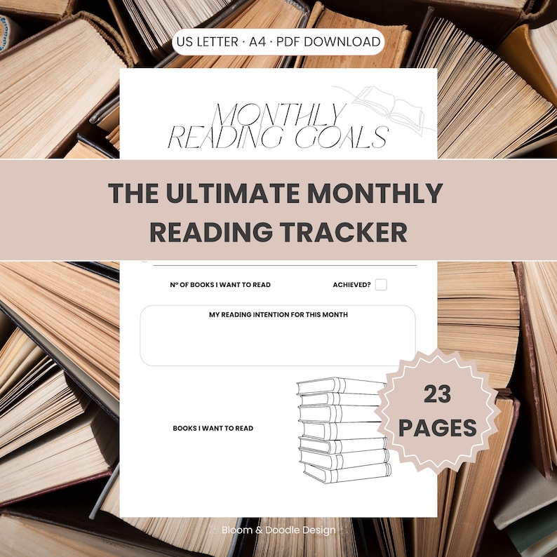 2026 Reading Habit & Stats Tracker | Book Log, Monthly Goals · Yearly ...