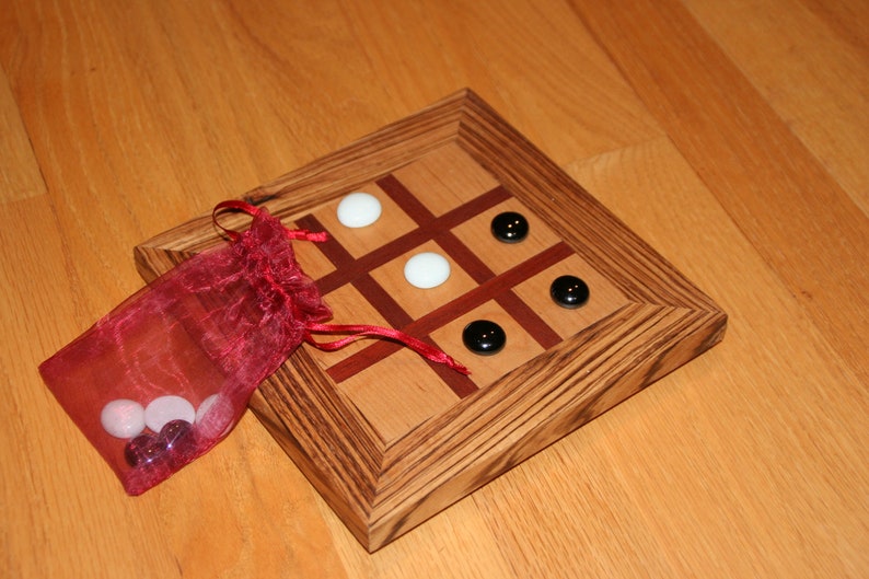 Hand Made Tic Tac Toe Board With Game Pieces Etsy Australia