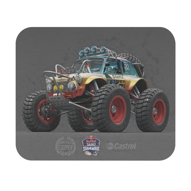 Mini Cooper Off-roader Monster Mouse Pad (rectangle) - Etsy