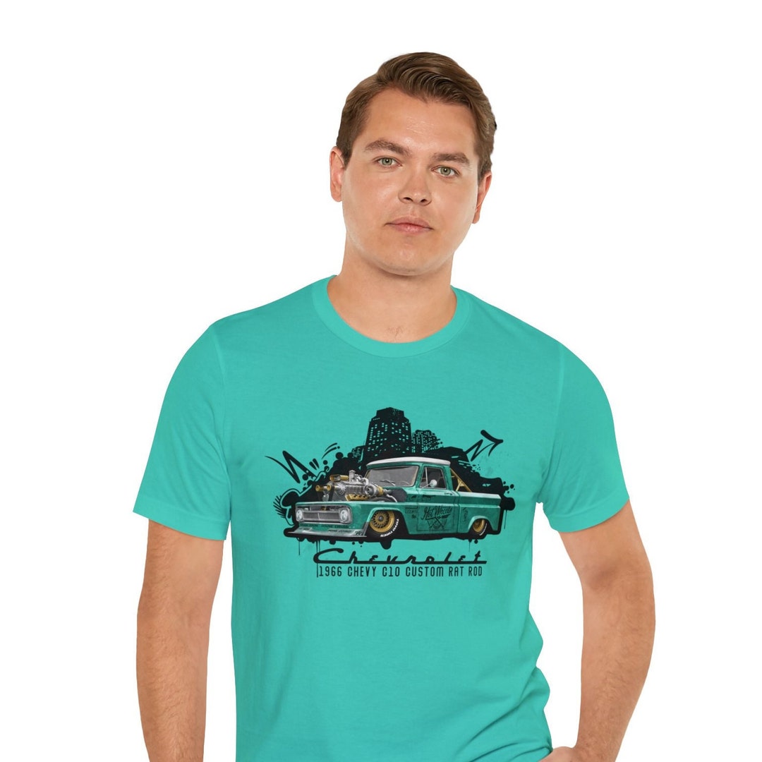 1966 Chevy C10 Custom Rat Rod T-shirts, Tee, Dad's Gift, Tshirt, Chevy ...
