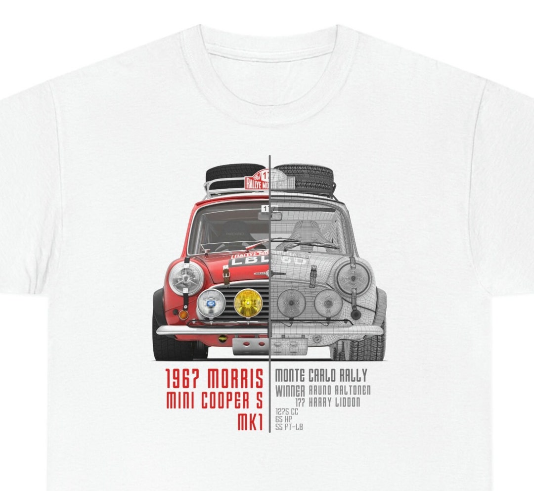 1967 Morris Mini Cooper S Monte Carlo Rally Winner Tshirt Shirt - Etsy