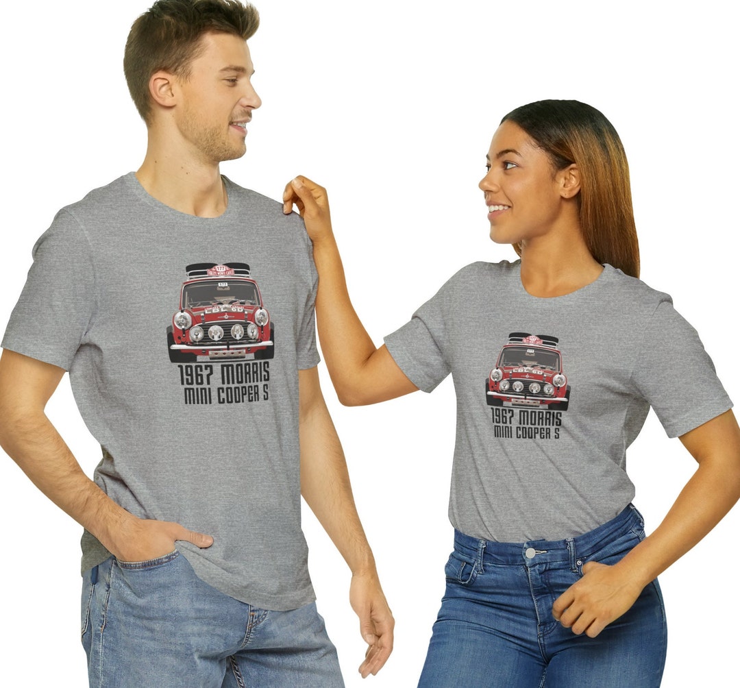 1967 Morris Mini Cooper S Monte Carlo Rally Winner Unisex Jersey Short ...