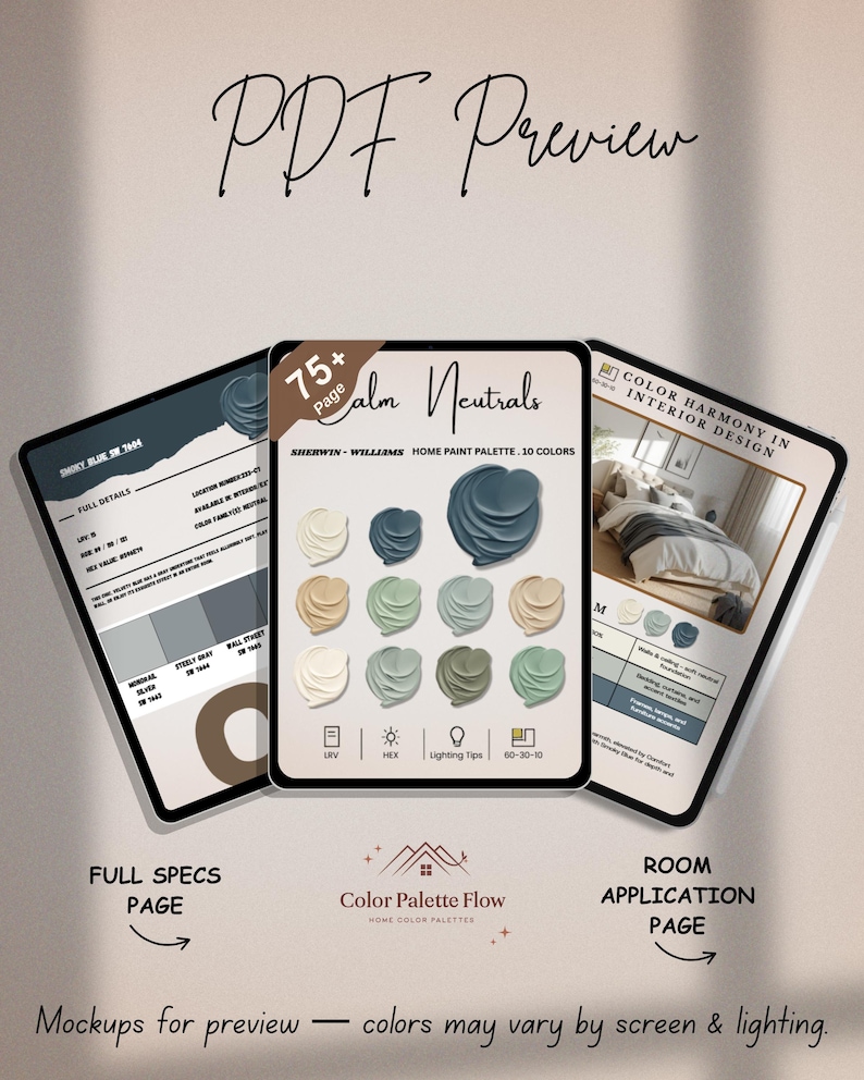 Sherwin-williams Calm Neutrals Palette – Home Paint Guide (digital ...