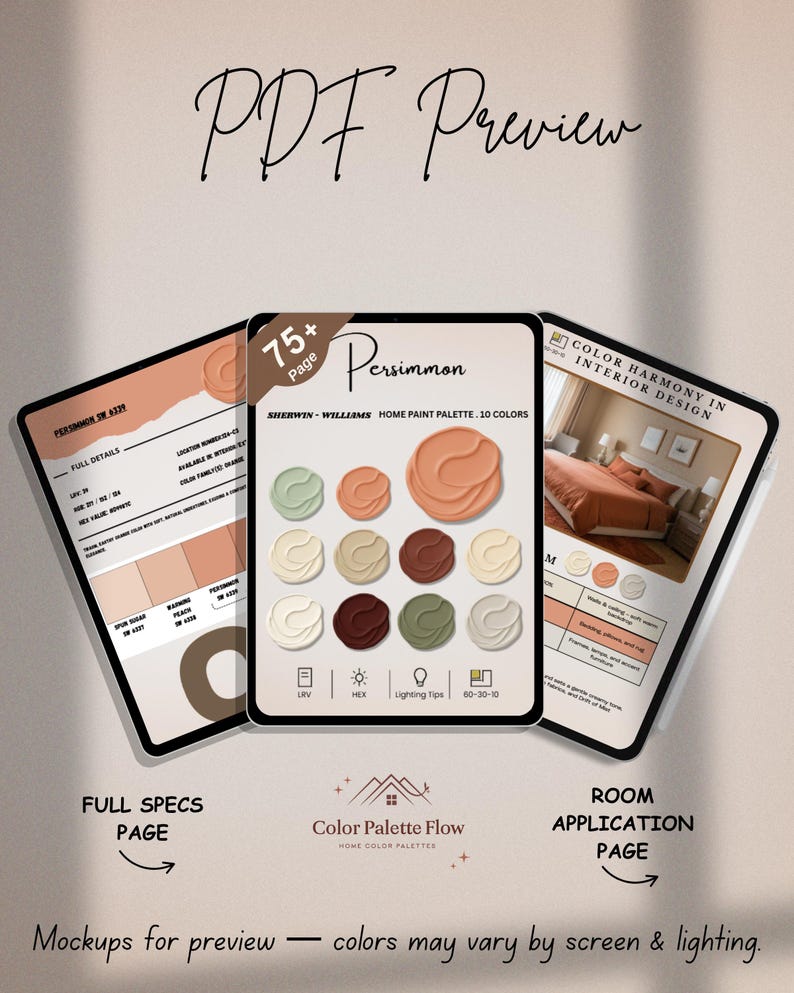 Persimmon Sherwin-williams Palette – Earthy Neutral Paint Guide ...