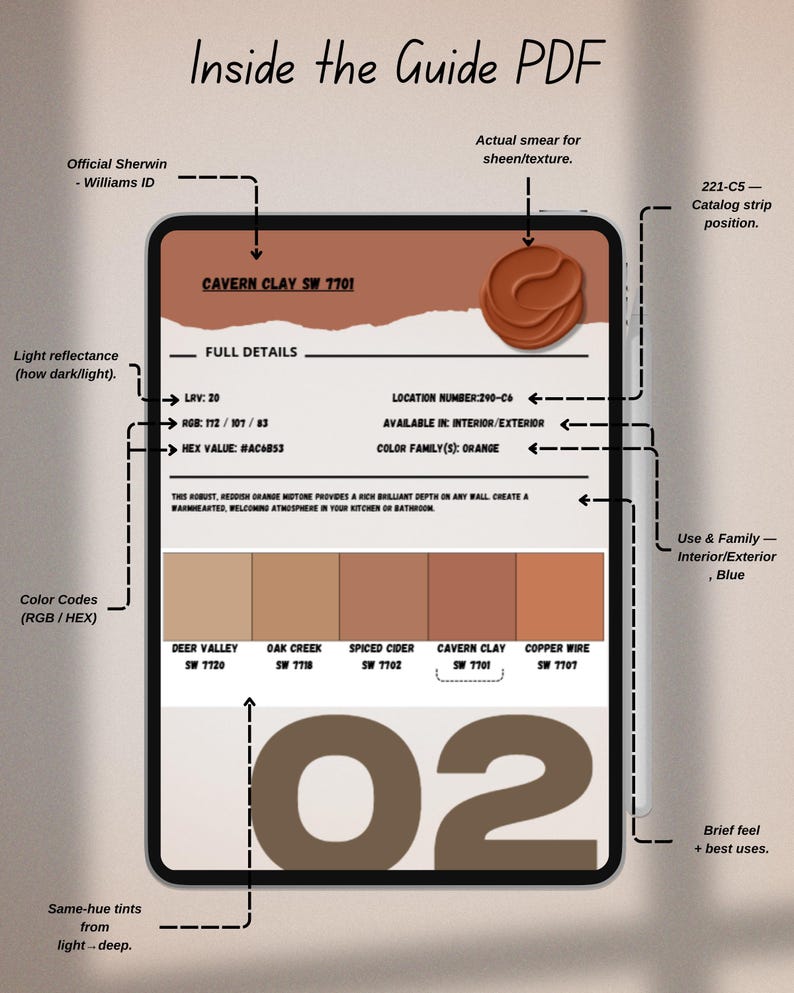 Craftsman Sherwin-williams Paint Palette – Earthy Warm Tones (digital ...