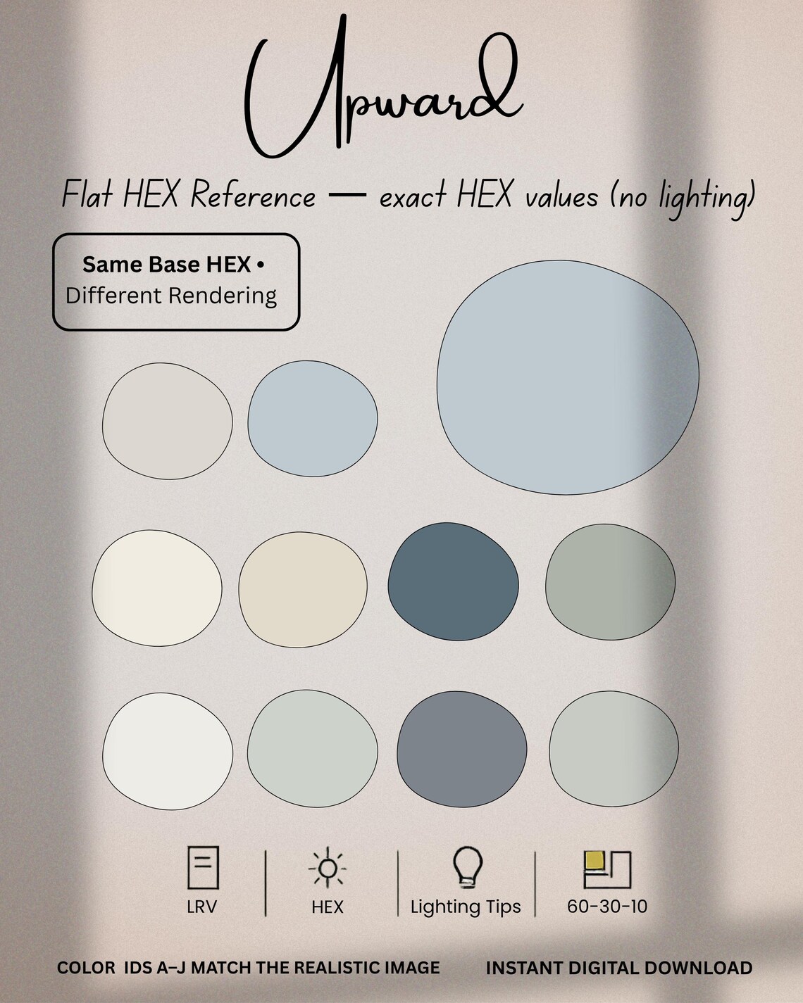 Sherwin-williams Upward Paint Palette: Coastal Blues (digital Download ...