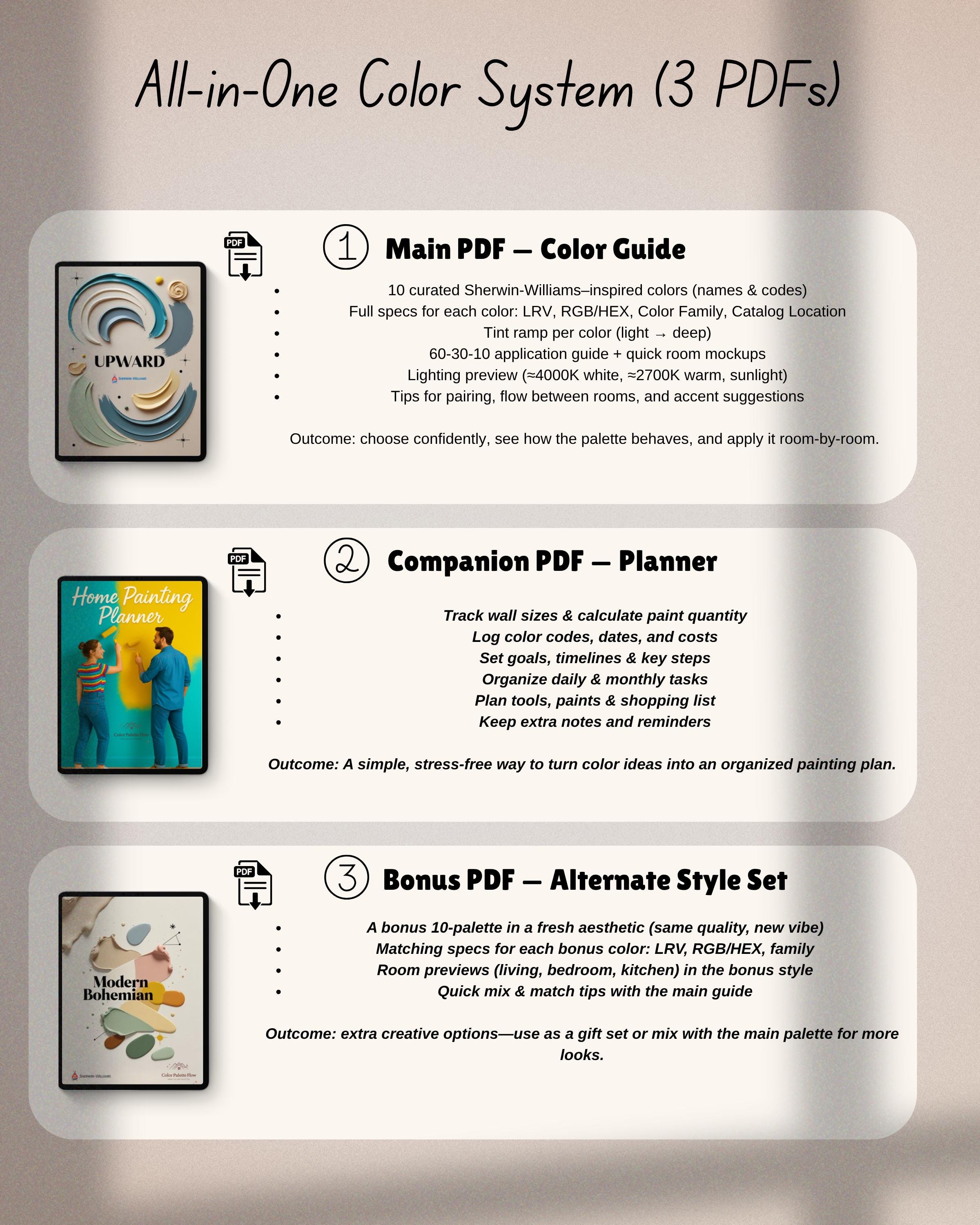 Sherwin-williams Upward Paint Palette: Coastal Blues (digital Download ...