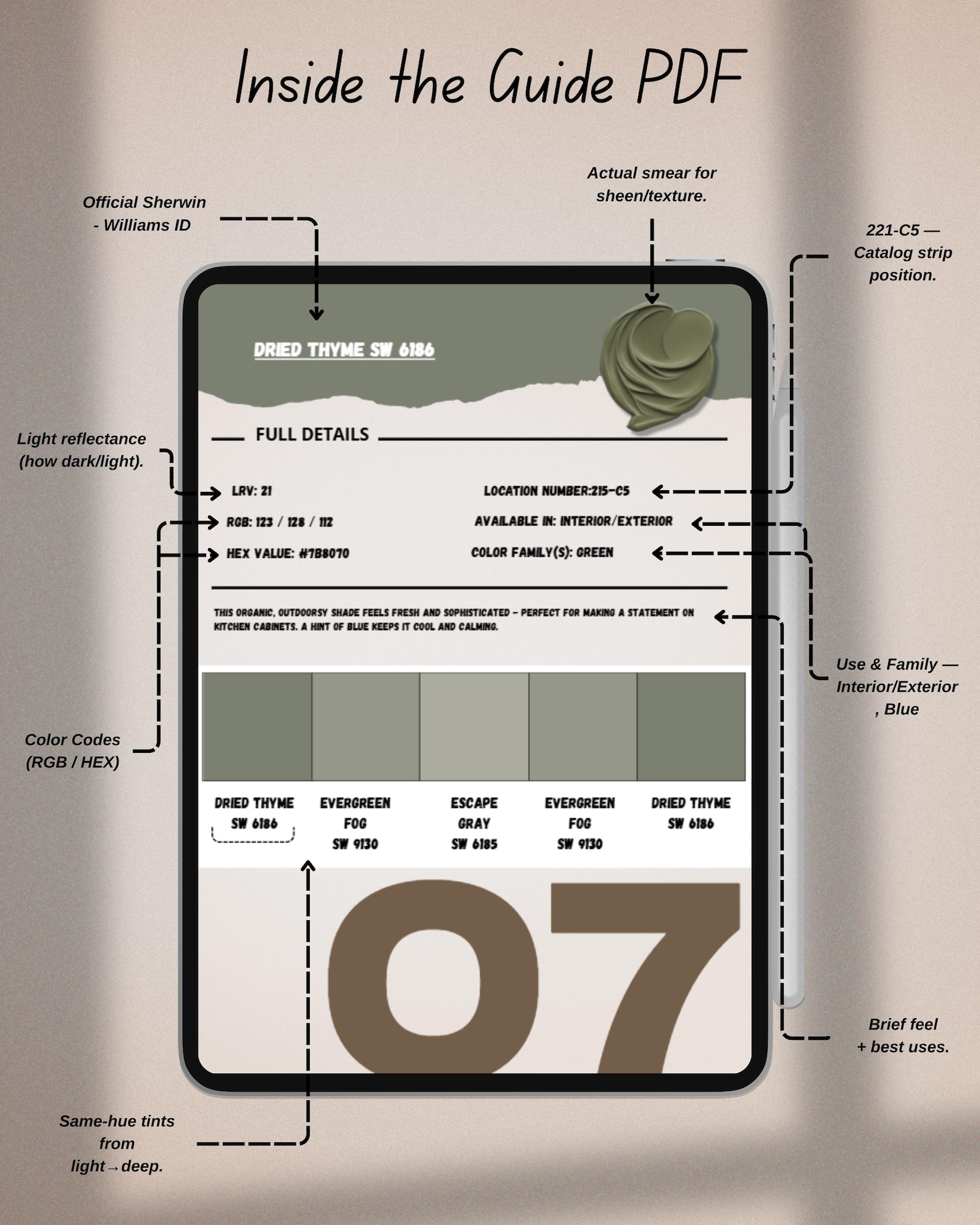 Farmhouse Paint Palette – Sherwin-williams, Rustic Neutrals (digital ...