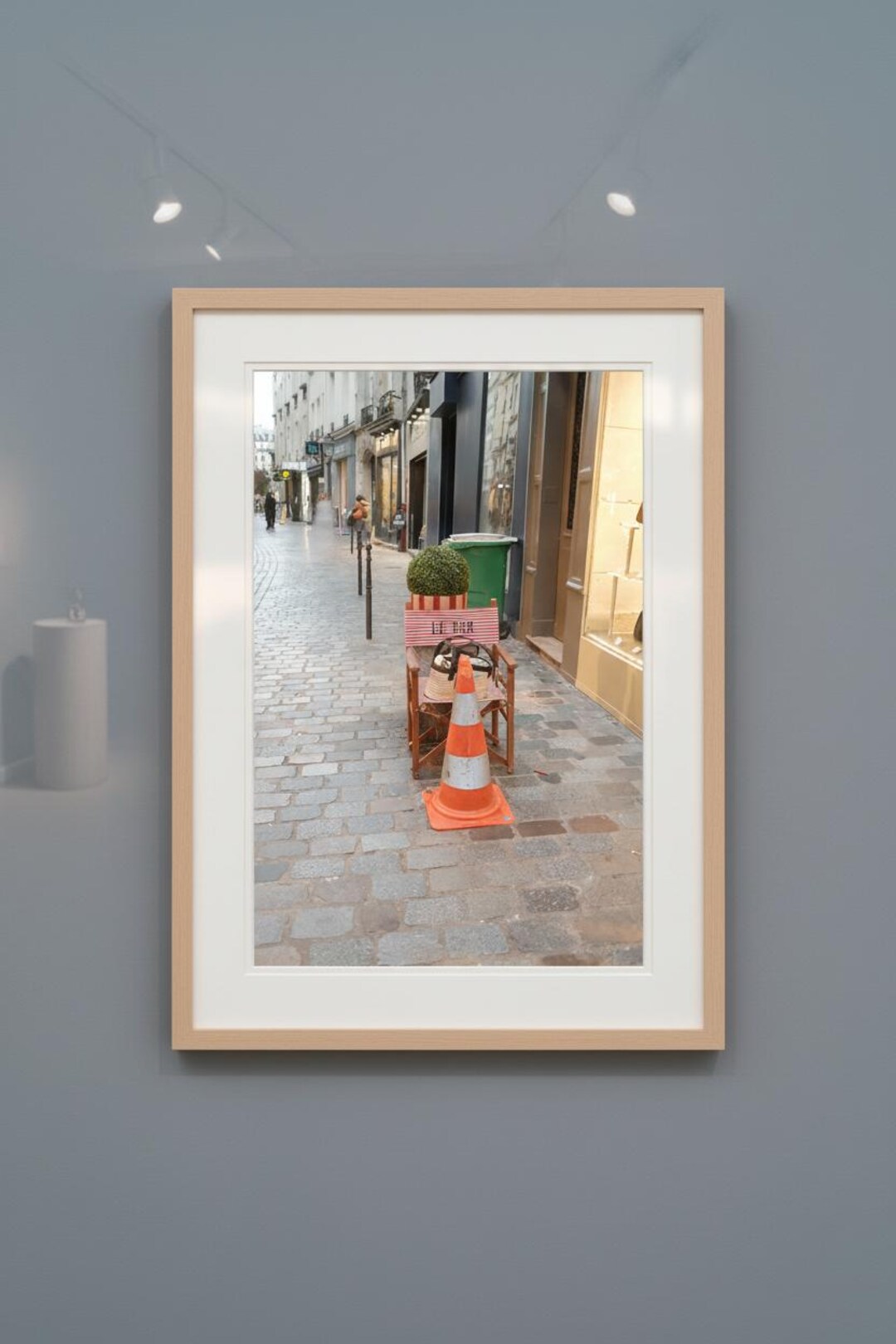 Traffic Cone & Chair Street Photo – Urban Entryway Art Print - Etsy