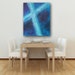 Original Abstract Cross Painting: Blue Acrylic Art, 24x30 Canvas - Etsy