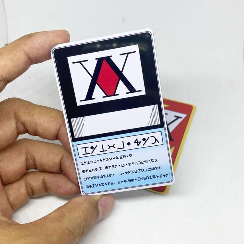 Handmade Custom Hunter X Hunter ID Card License Badge HXH Cosplay - Etsy