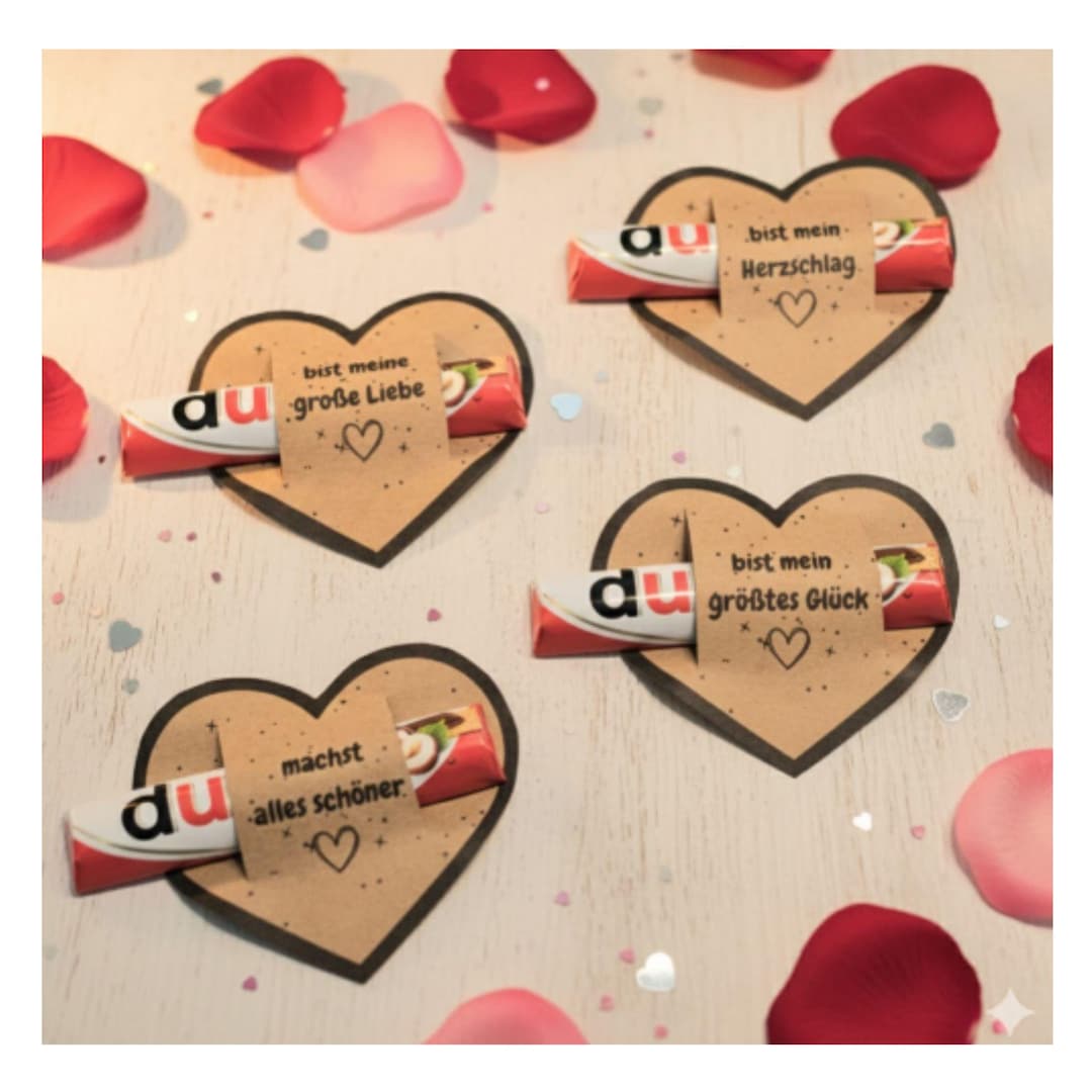 Duplo Valentine's Day Wrapper | Heart Craft Template | Chocolate Gift ...