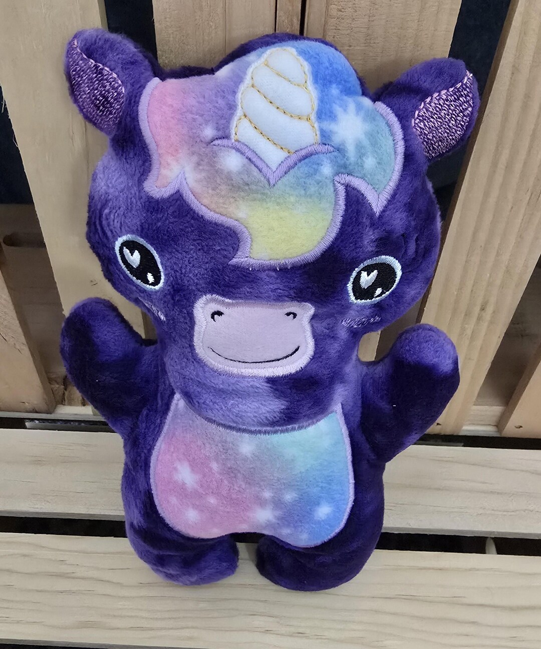Purple and Rainbow Unicorn Stuffie - Etsy