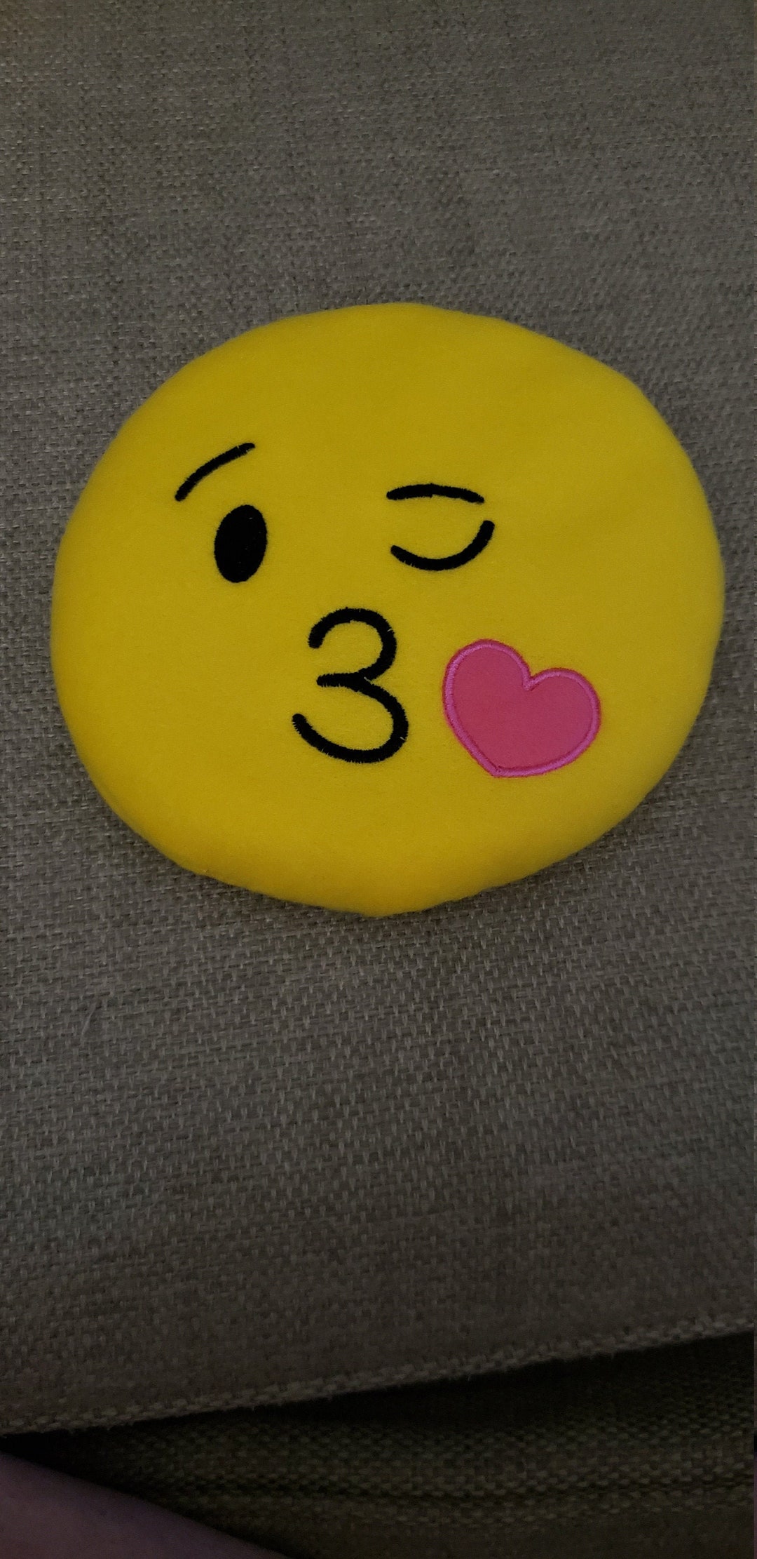 Microwave Heat Pad Kiss Emoji Comfort Buddy - Etsy
