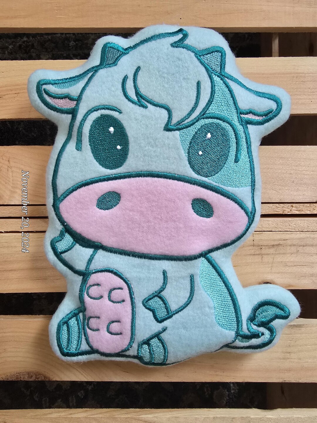 Soft Teal Green Cow Microwave Heat Pad Comfort Buddy - Etsy