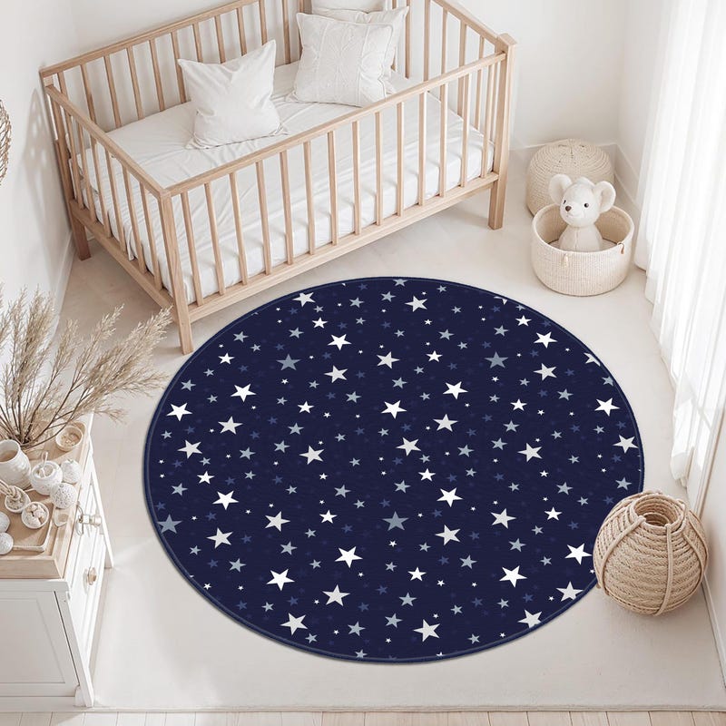 Star Navy Rugs - Etsy