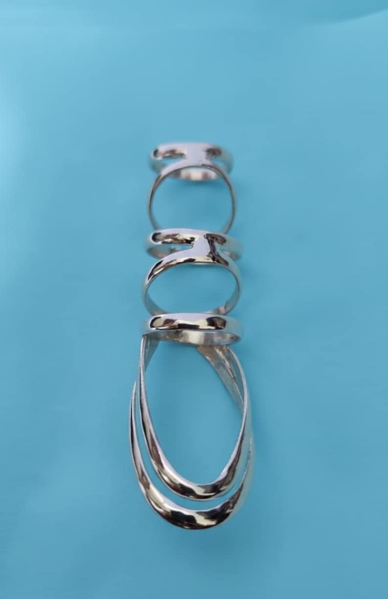 Silver Arthritis Splint Ring, Lateral Deviation Support, EDS Ring ...