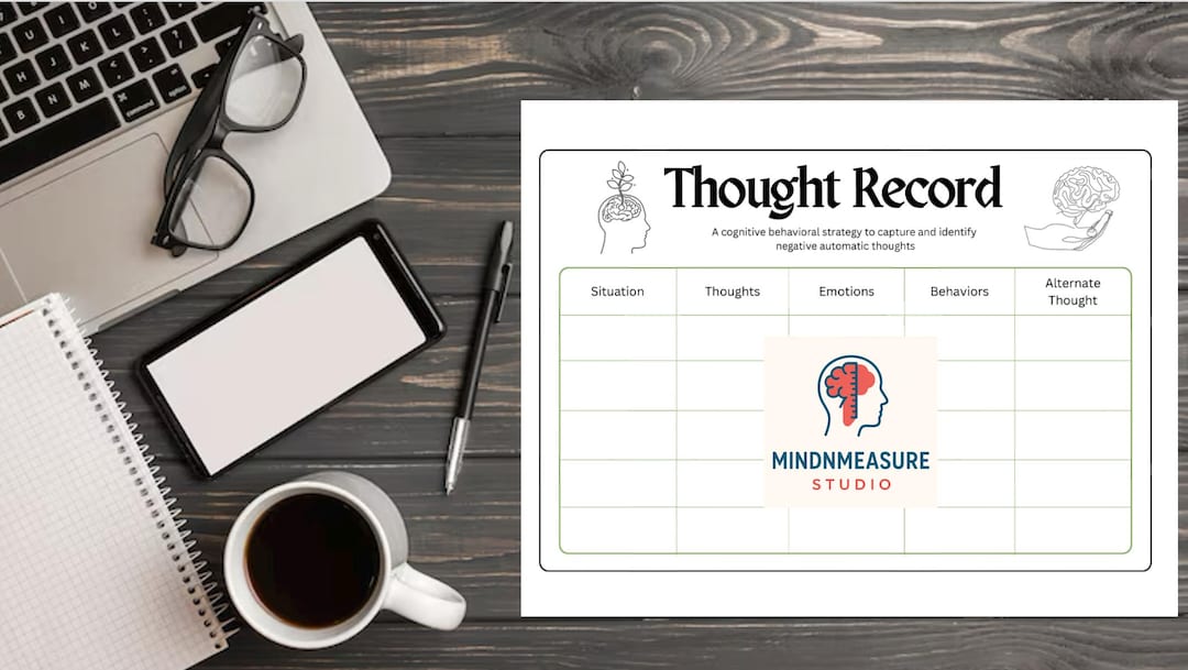 Thought Record Tracker | Cognitive Behavior Therapy | Therapist Tools ...