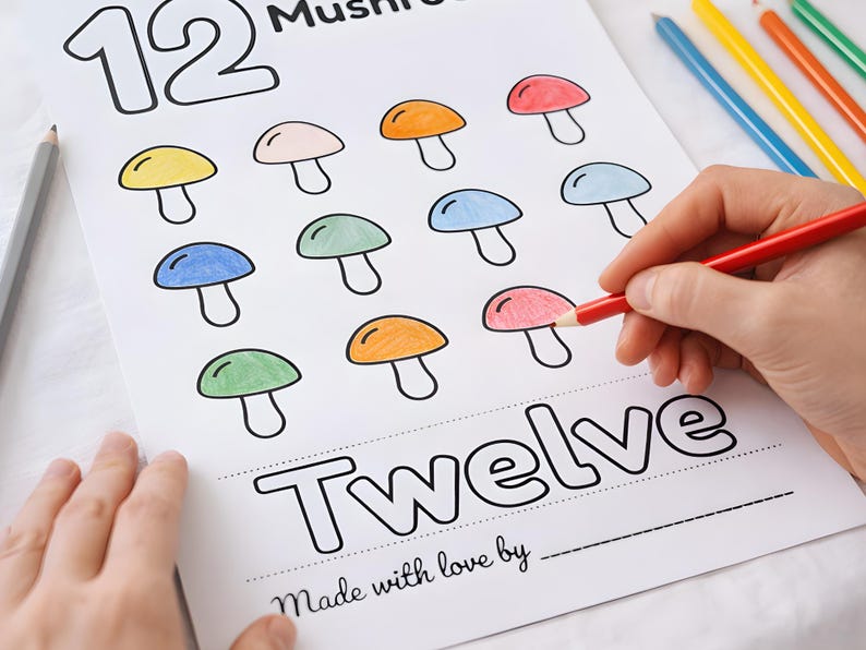 Baby Shower 123 Coloring Activity | Baby’s First Number Book | Guest ...