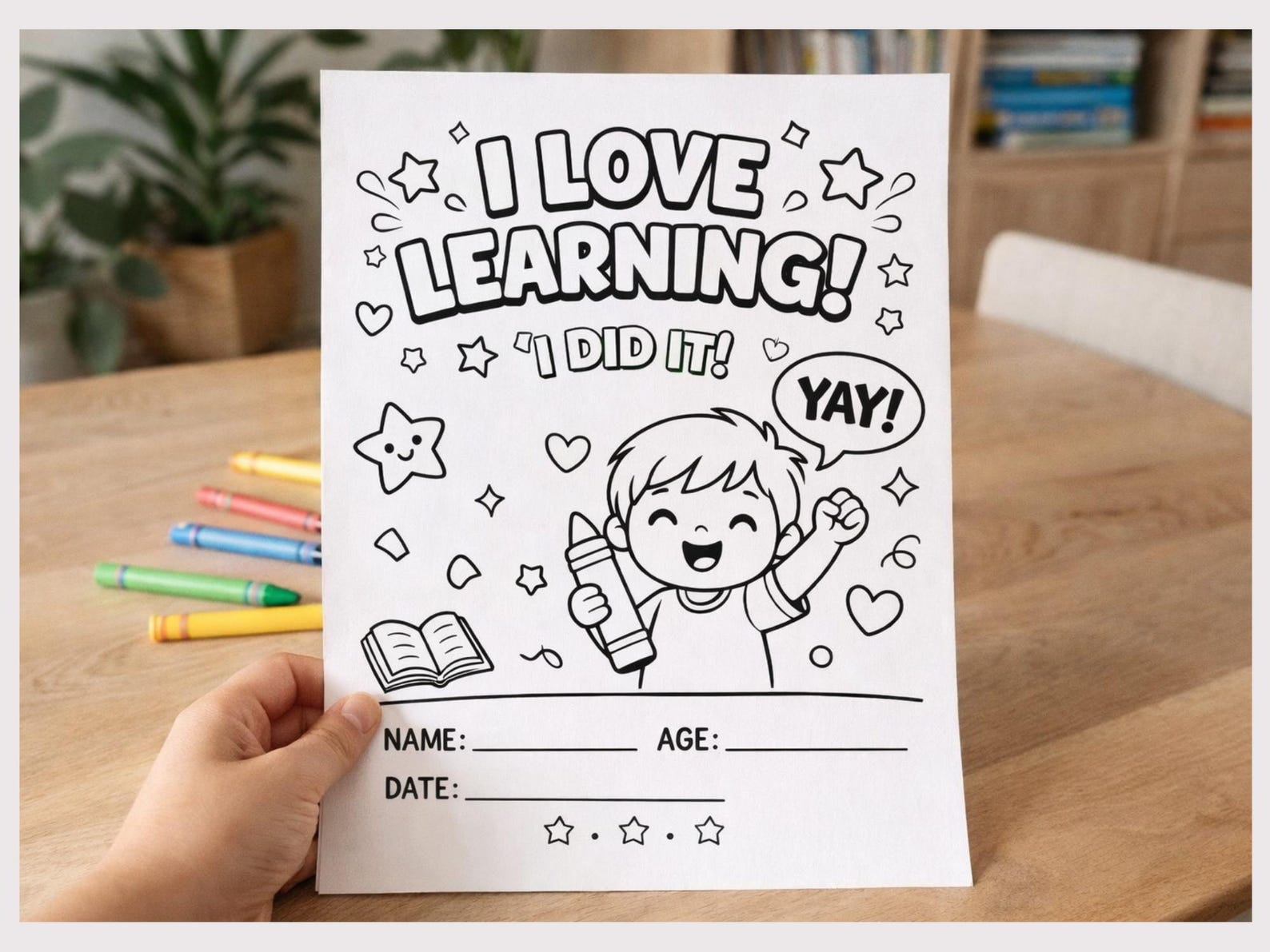 Toddler Learning Coloring Pages Bundle | Letters, Numbers, Animals ...