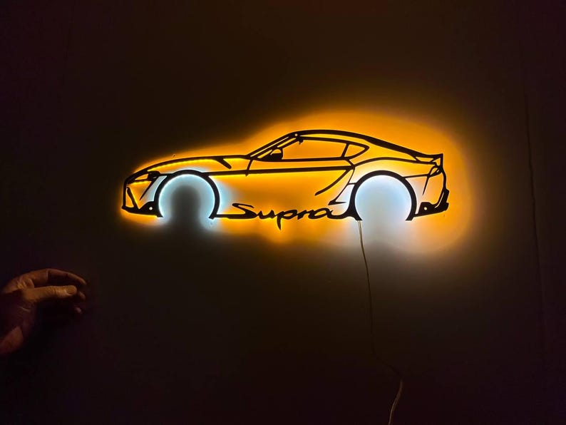 Supra LED Wall Art | JDM Car Light-up Sign - Etsy