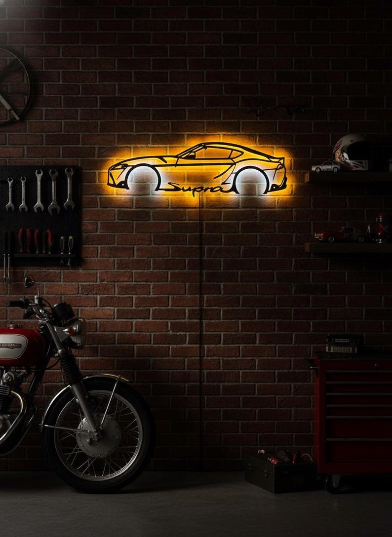 Supra LED Wall Art | JDM Car Light-up Sign - Etsy