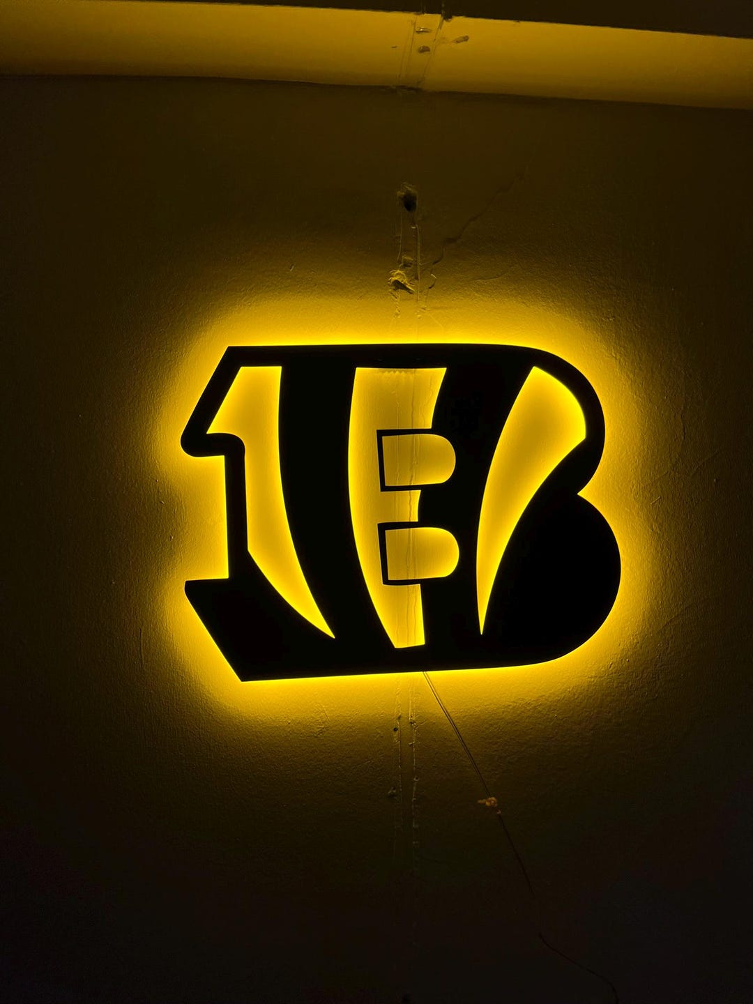 Cincinnati Bengals LED Wall Art | NFL Man Cave Decor - Etsy