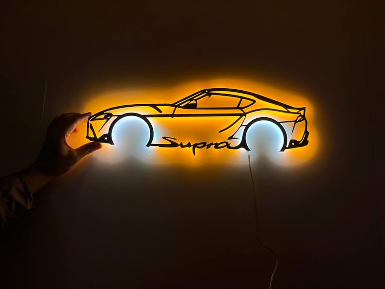 Supra LED Wall Art | JDM Car Light-up Sign - Etsy