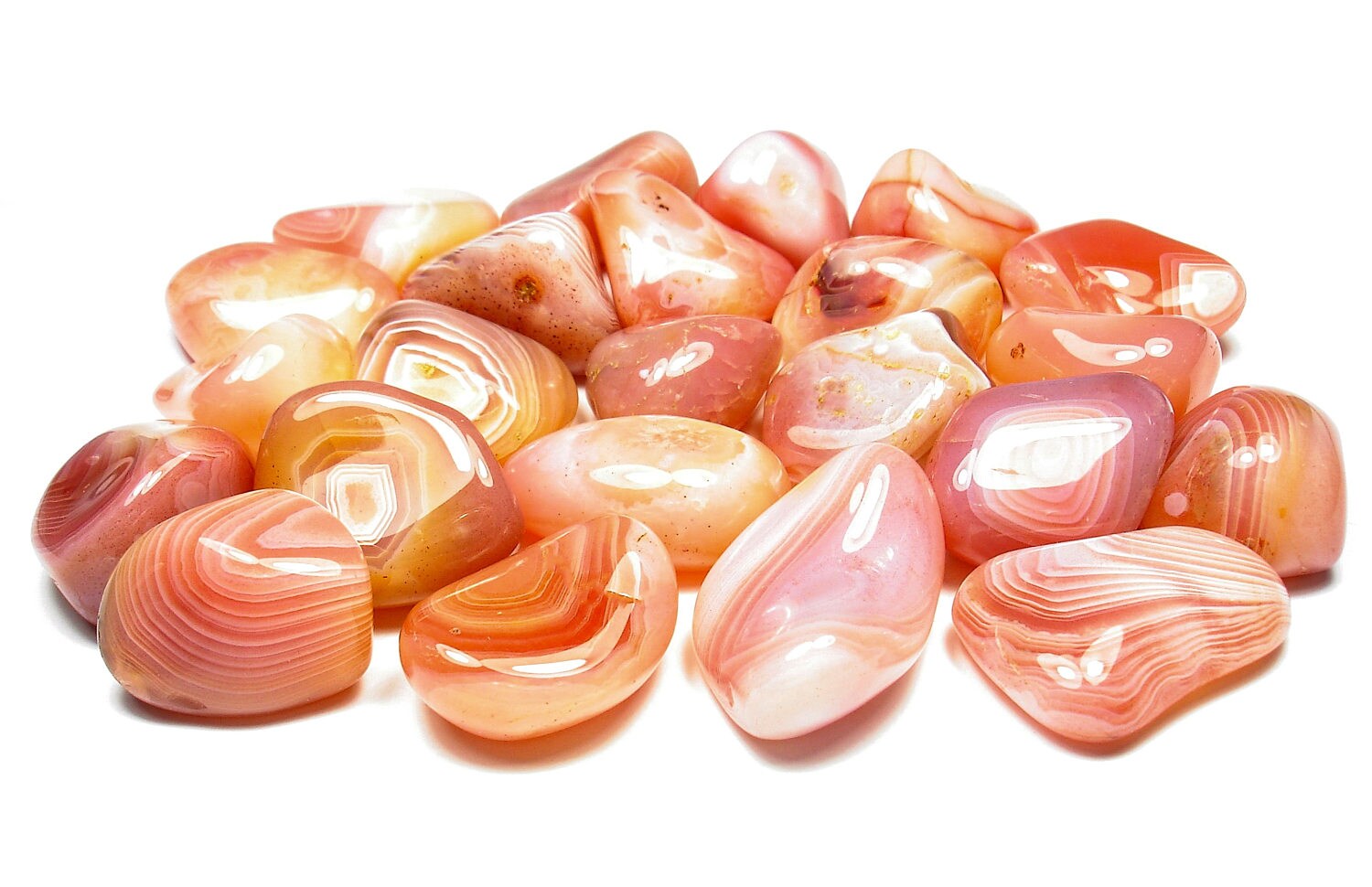 TUMBLED 1 Medium/Large AGATE Crystal with Description Card | Etsy