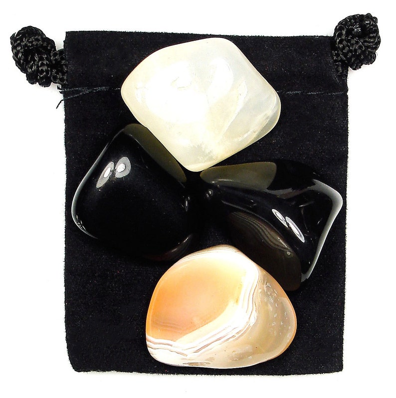 SELF CONTROL Tumbled Crystal Healing Set 4 Gemstones - Etsy