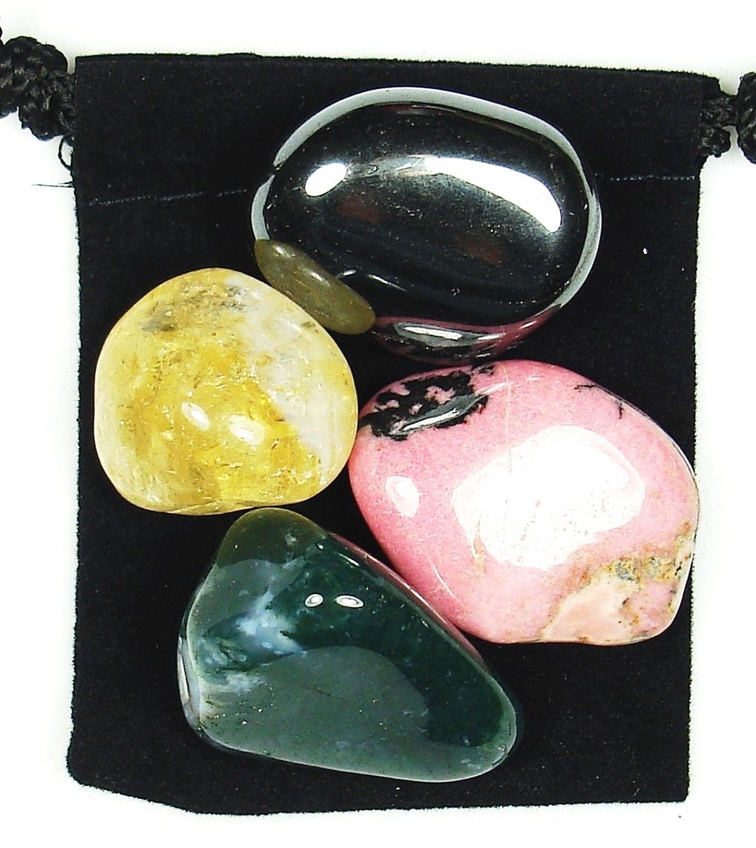 FINDING FORGIVENESS Tumbled Crystal Healing Set 4 Gemstones W ...