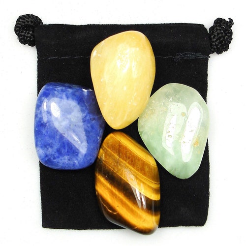 PROCRASTINATION Tumbled Crystal Healing Set 4 Gemstones With - Etsy
