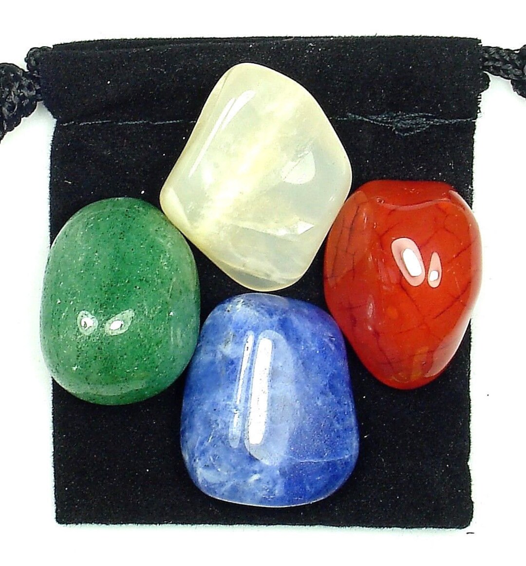 WEIGHT LOSS SUPPORT Tumbled Crystal Healing Set 4 Gemstones With ...