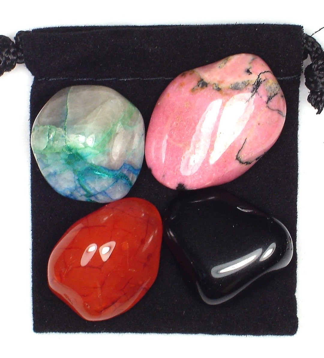 ARTHRITIS SUPPORT Tumbled Crystal Healing Set - 4 Gemstones W ...