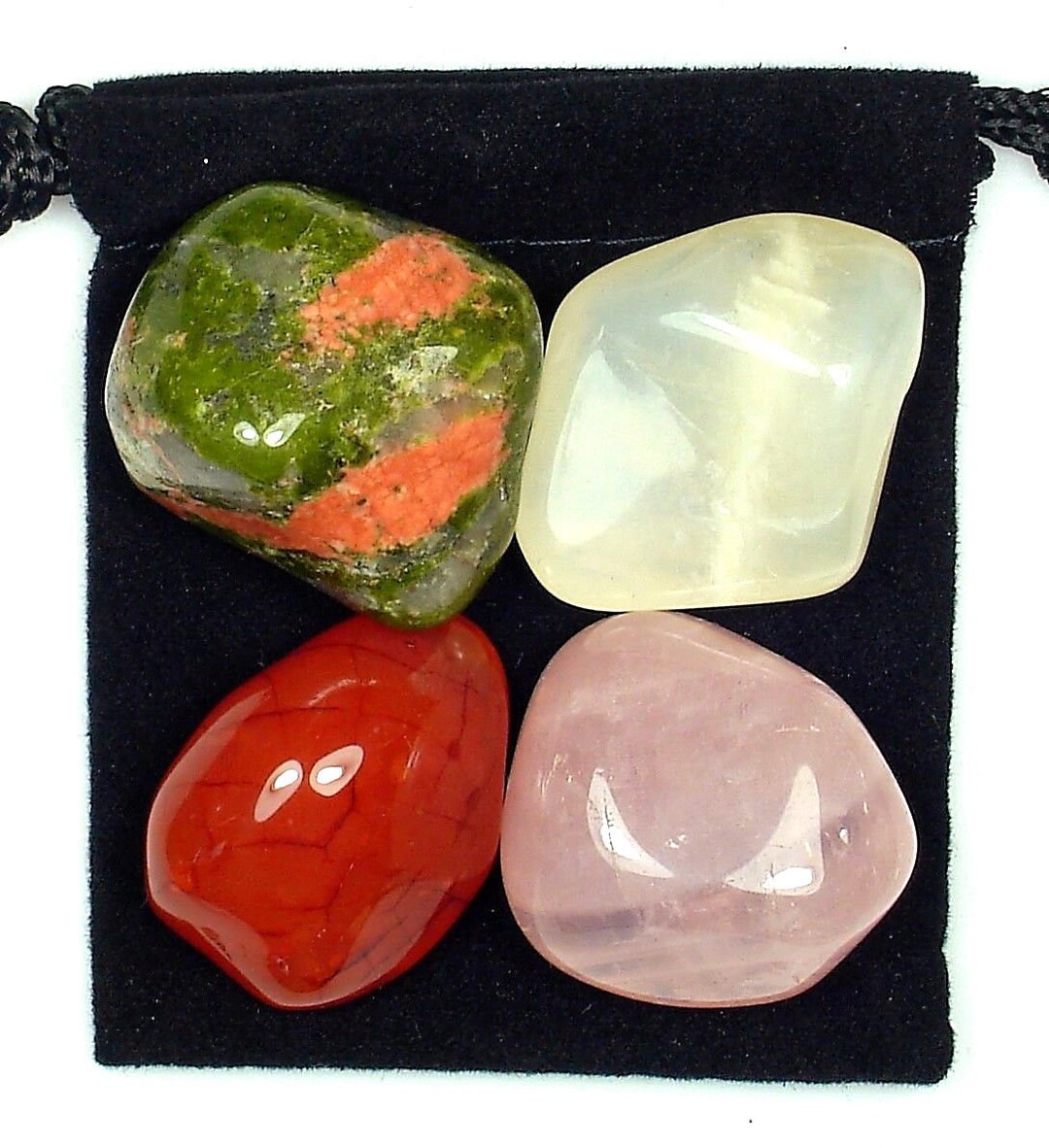 FERTILITY SUPPORT Tumbled Crystal Healing Set - 4 Gemstones With ...